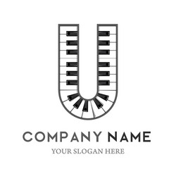 Letter u sign design template element Royalty Free Vector