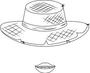 Farm hat cartoon Royalty Free Vector Image - VectorStock