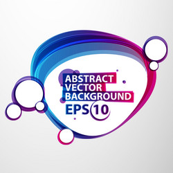 Abstract bubble background Royalty Free Vector Image