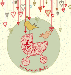 Baby card Royalty Free Vector Image - VectorStock