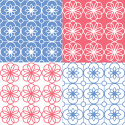 Arabic islamic seamless patterncolored Royalty Free Vector