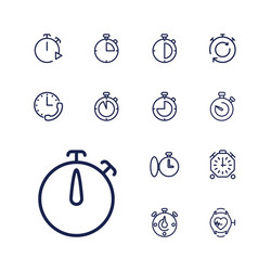 7 interval icons Royalty Free Vector Image - VectorStock