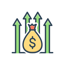 Funds raising Royalty Free Vector Image - VectorStock