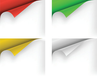 Paper corner icons Royalty Free Vector Image - VectorStock