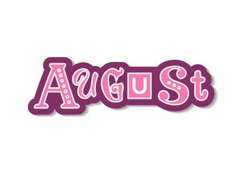 Decorative colorful lettering of monday Royalty Free Vector