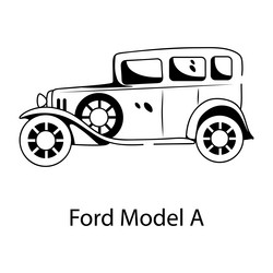 Ford model Royalty Free Vector Image - VectorStock