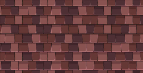 Seamless old brown wood roof tiles Royalty Free Vector Image