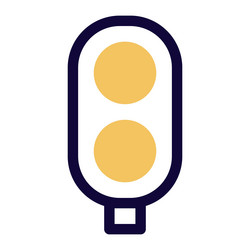Traffic signal for road intersection control Vector Image
