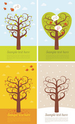 Seasons calendar Royalty Free Vector Image - VectorStock
