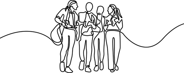 Continuous Line Talking Vector Images (over 2,700)