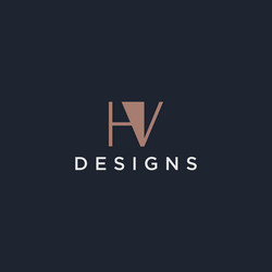 Hv letter type logo design template Royalty Free Vector