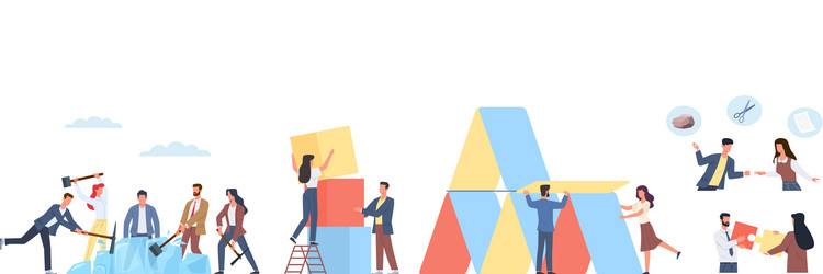 Group business people teamwork team Royalty Free Vector