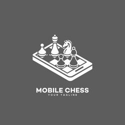 Chess book logo Royalty Free Vector Image - VectorStock