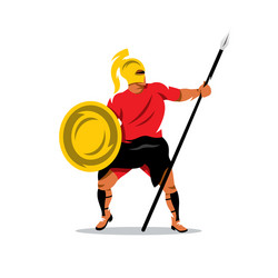 Ancient roman warrior Royalty Free Vector Image