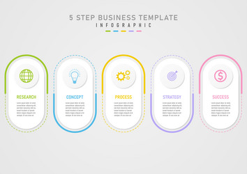 5 step business plan011 Royalty Free Vector Image