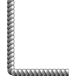 Rope corner border Royalty Free Vector Image - VectorStock