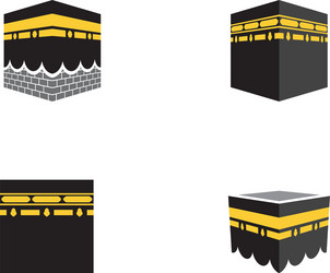 Kaaba and Gumbad of Khazra Royalty Free Vector Image