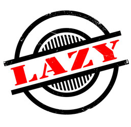Lazy rubber stamp Royalty Free Vector Image - VectorStock