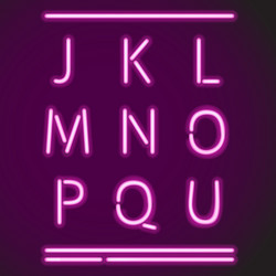 Neon glow alphabet Royalty Free Vector Image - VectorStock