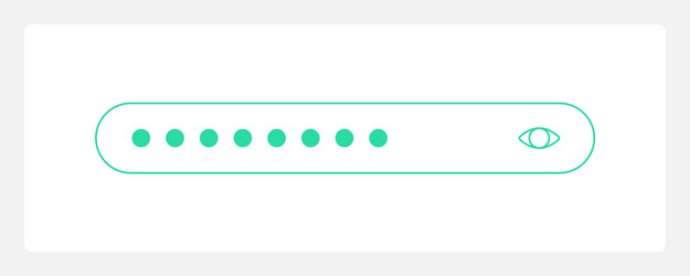 Account Password Ui Element Template Royalty Free Vector