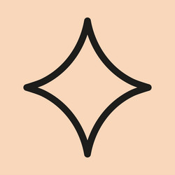 Diamonds stylized star abstract colorful Vector Image