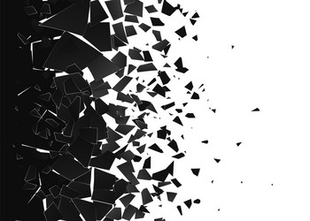 Explosion Fragments - Shattered Cloud Royalty Free Vector