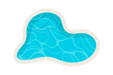 Swimming pool top view Royalty Free Vector Image