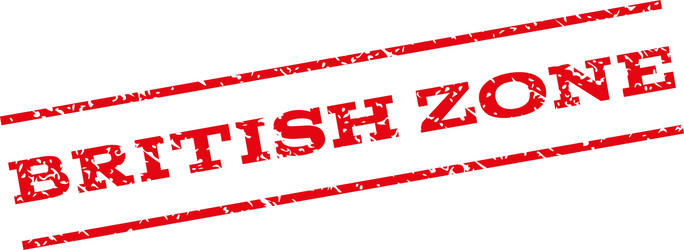 British zone watermark stamp Royalty Free Vector Image