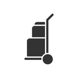 Cleaning trolley iconcartoon Royalty Free Vector Image