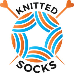 Knitted wear logo Royalty Free Vector Image - VectorStock