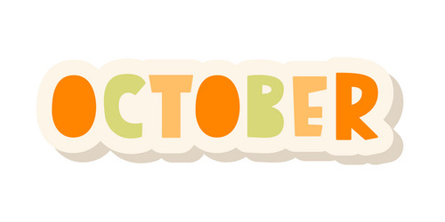 Schedule sticker hand lettering word design Vector Image