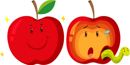 Cartoon Apple Sad Face Vector Images (over 160)