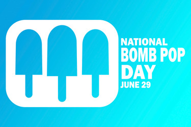 National bomb pop day Royalty Free Vector Image