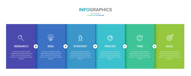 Infographic template with 5 options Royalty Free Vector