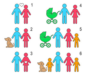 Baby growing up infographic Royalty Free Vector Image