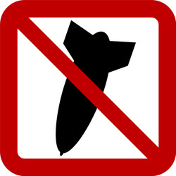 No bomb sign Royalty Free Vector Image - VectorStock