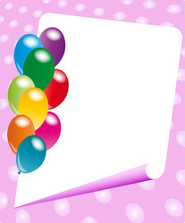 Glossy shiny balloons party decorations birthdays Vector Image