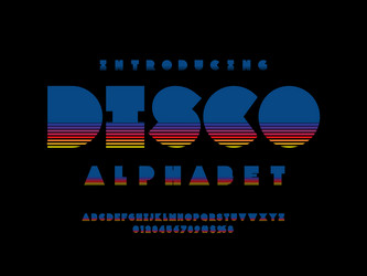 Music font Royalty Free Vector Image - VectorStock