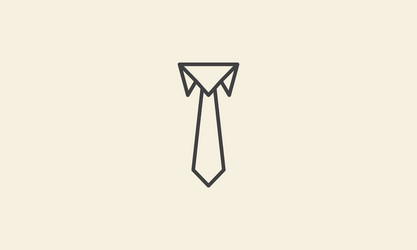 Man business suit red tie formal simple modern Vector Image