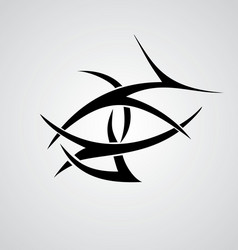 Eyes tribal tattoo design Royalty Free Vector Image