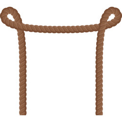 Rope corner border Royalty Free Vector Image - VectorStock