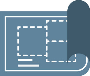 Construction architectural project plan cartoon Vector Image