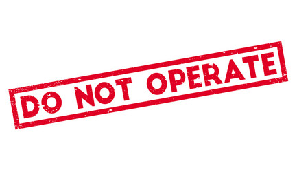Do not operate rubber stamp Royalty Free Vector Image