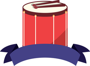 Drum sticks ribbon Royalty Free Vector Image - VectorStock