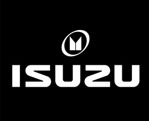 Isuzu brand logo car symbol with name red design Vector Image