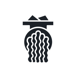 Mince icon mincemeat forcemeat minced meat Vector Image