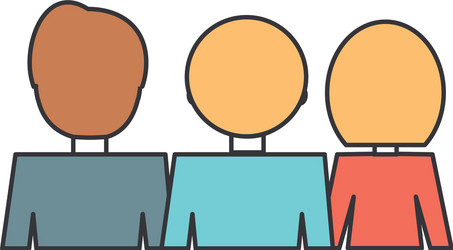 Man back cartoon Royalty Free Vector Image - VectorStock