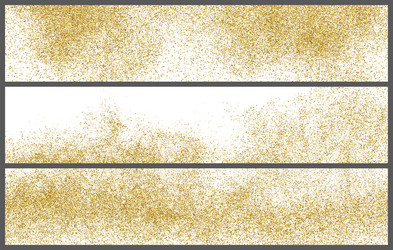 Gold glitter texture horizontal long banner Vector Image