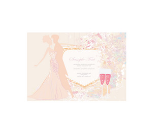 Ballroom dancers - invitation Royalty Free Vector Image