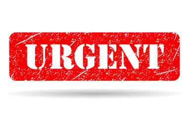 Urgent stamp symbol shadow label sticker sign Vector Image